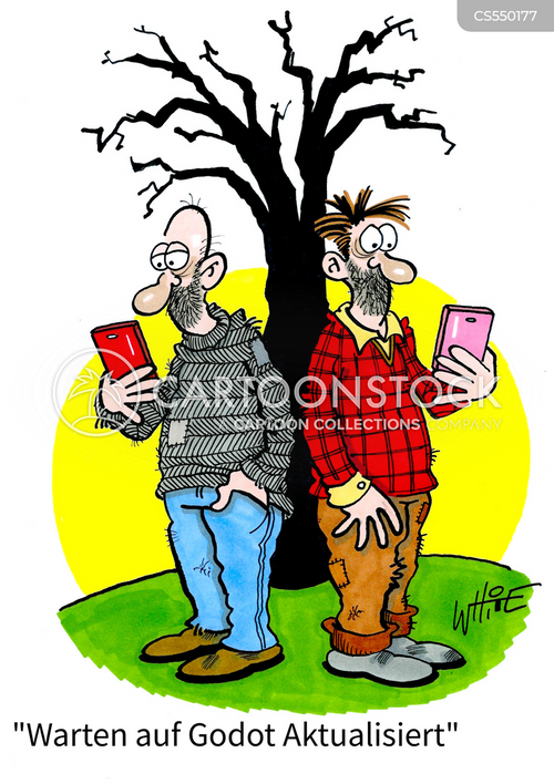 Cartoons und Karikaturen mit Auf Godot Warten