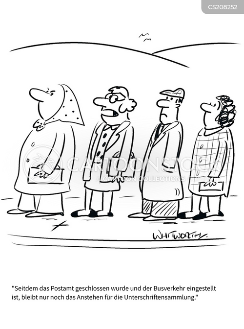 Cartoons und Karikaturen mit Petitionsunterzeichnung
