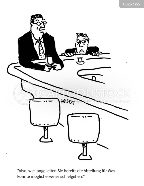 Cartoons und Karikaturen mit Schief Laufen