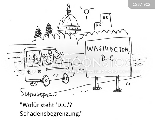 Cartoons und Karikaturen mit Washington Dc