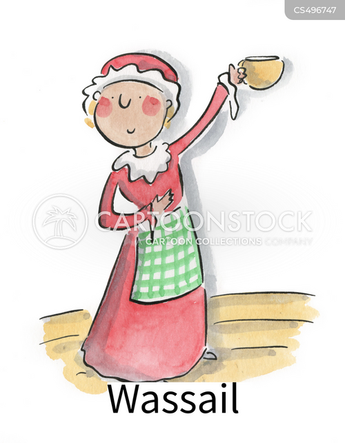 Cartoons und Karikaturen mit Wassailing