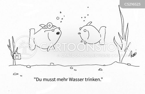 Cartoons und Karikaturen mit Trinken Sie Mehr