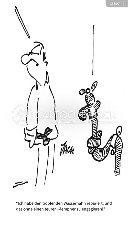 Cartoons und Karikaturen mit Tropfend