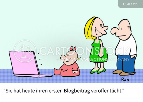 Cartoons und Karikaturen mit Blogbeitrag