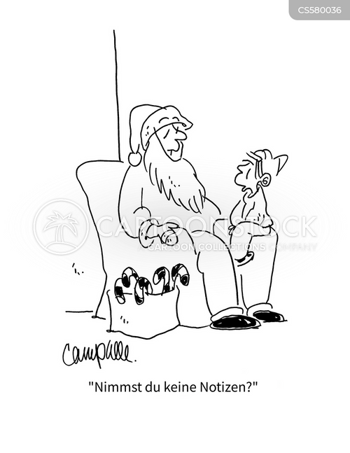 Cartoons und Karikaturen mit Notiz-nehmen