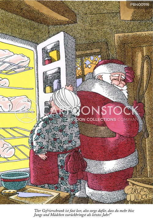 Cartoons und Karikaturen mit Christkind
