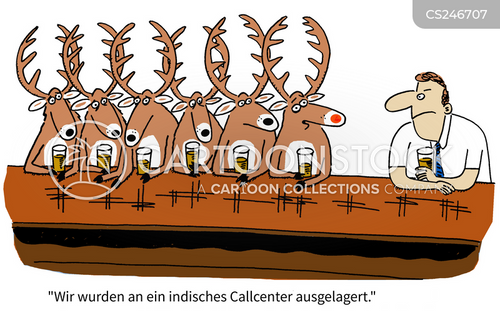 Cartoons und Karikaturen mit Callcenter-outsourcing