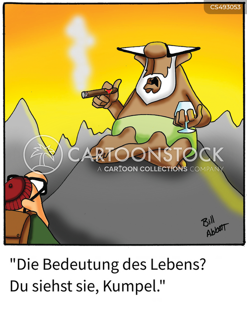 Cartoons und Karikaturen mit Erleuchtungshumor