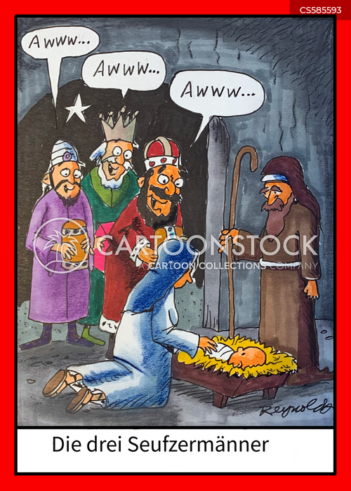 Cartoons und Karikaturen mit Wunder Der Geburt