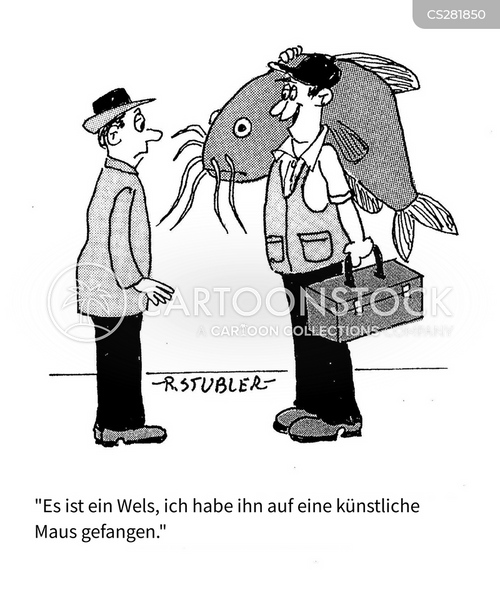 Cartoons und Karikaturen mit Der Wels