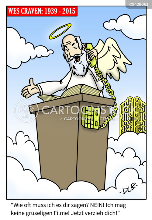 Cartoons und Karikaturen mit Wes Craven