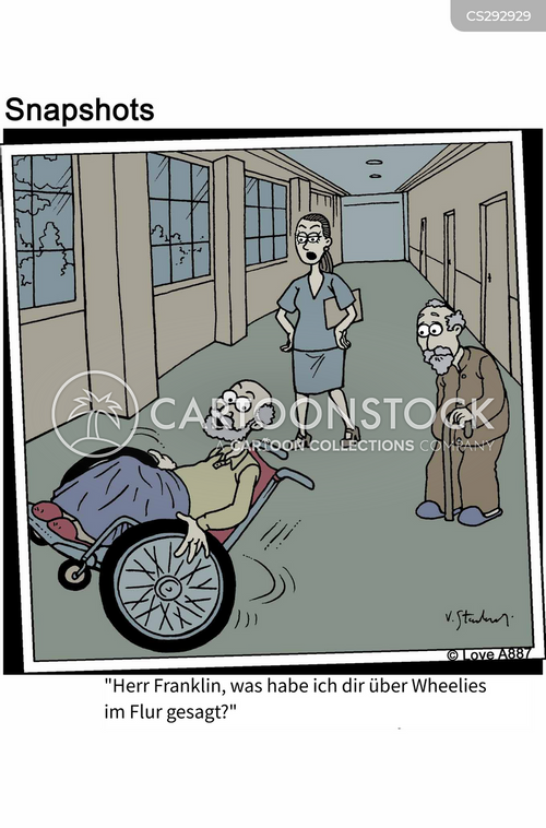 Cartoons und Karikaturen mit Wheelies
