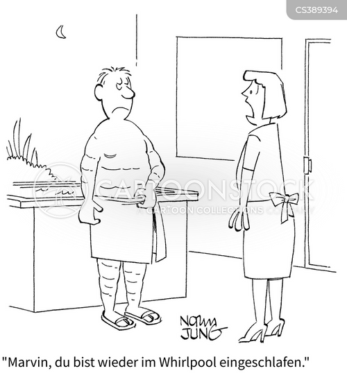 Cartoons und Karikaturen mit Whirlpool