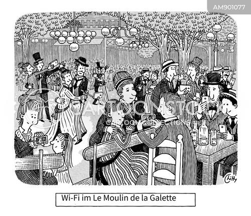 Cartoons und Karikaturen mit Louvre-museum