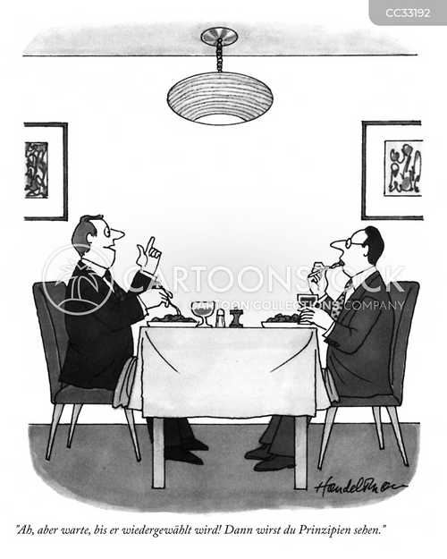 Cartoons und Karikaturen mit Argumentieren Einen Fall