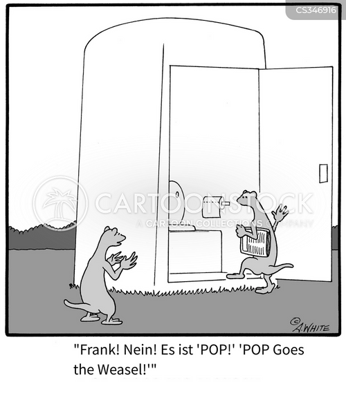 Cartoons und Karikaturen mit Pop Geht Der Wiesel