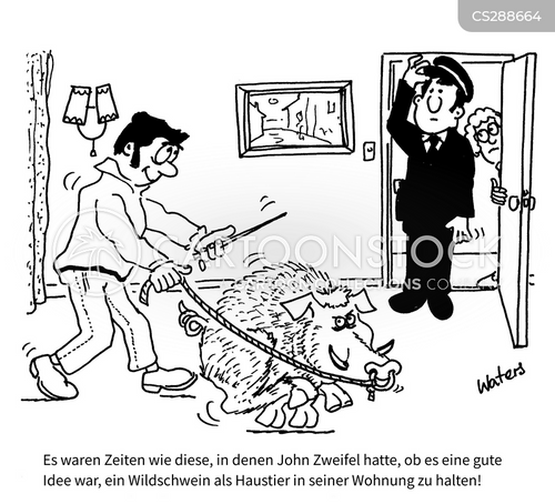 Cartoons und Karikaturen mit Wildschwein