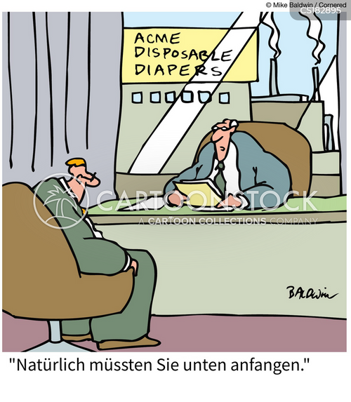 Cartoons und Karikaturen mit Boden Der Leiter