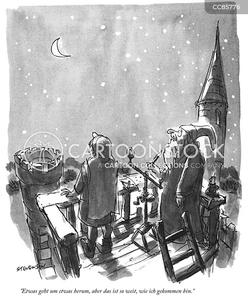 Cartoons und Karikaturen mit Einstein