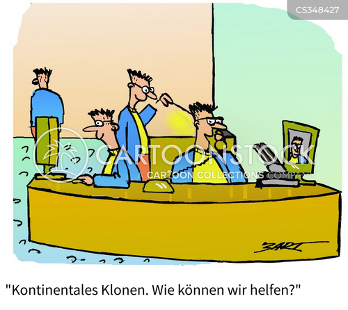 Cartoons und Karikaturen mit Kloner