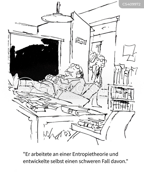Cartoons und Karikaturen mit Chaos-theorie