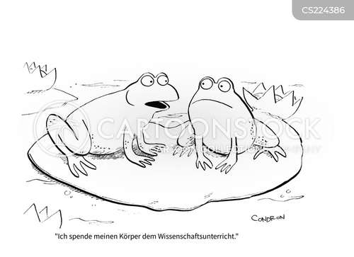 Cartoons und Karikaturen mit Biologieunterricht
