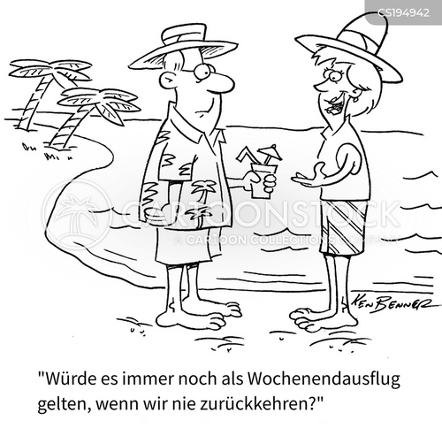 Cartoons und Karikaturen mit Wochenende