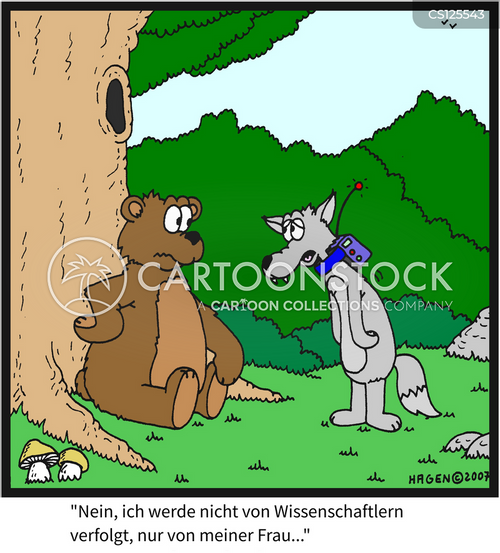 Cartoons und Karikaturen mit Tracking-chip