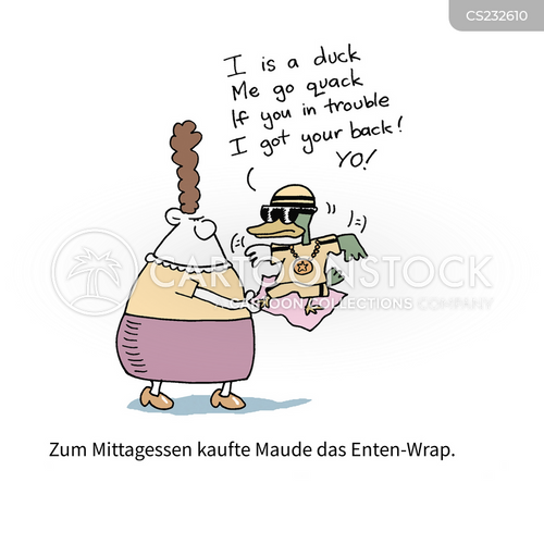 Cartoons und Karikaturen mit Falafel-wrap