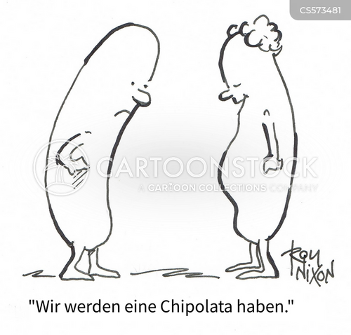 Cartoons und Karikaturen mit Wurst