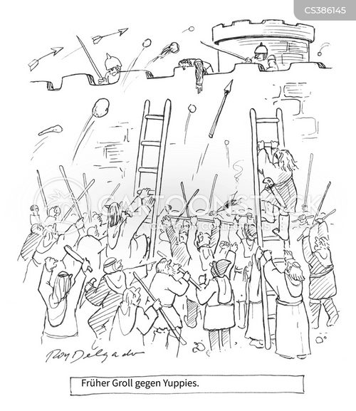 Cartoons und Karikaturen mit Yuppies