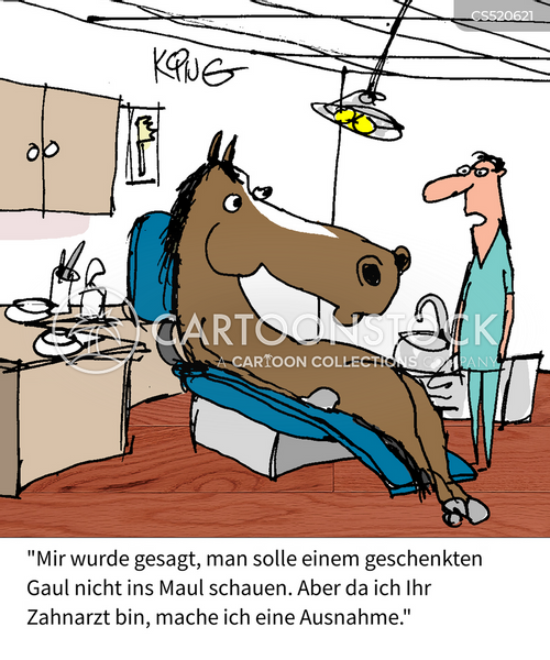 Cartoon Wütender Pferdekopf