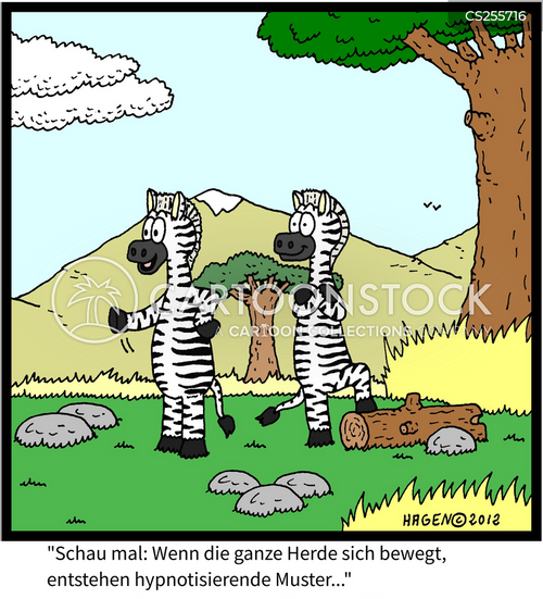 Cartoons und Karikaturen mit Natürliche Muster