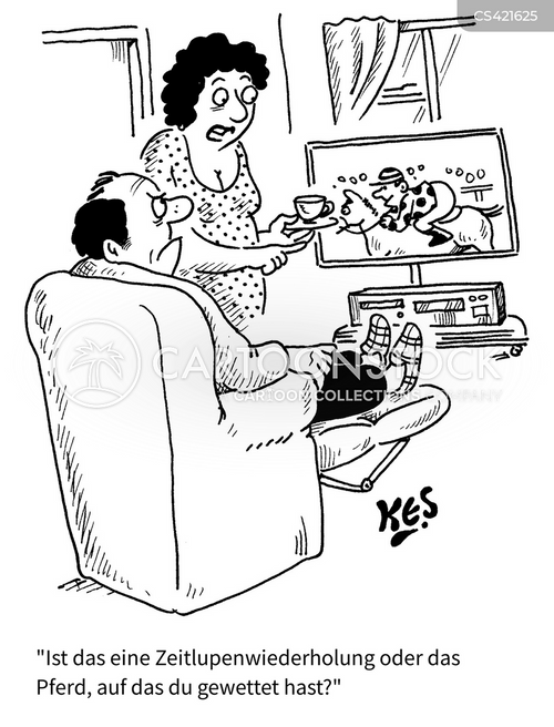 Cartoons und Karikaturen mit Zeitlupe