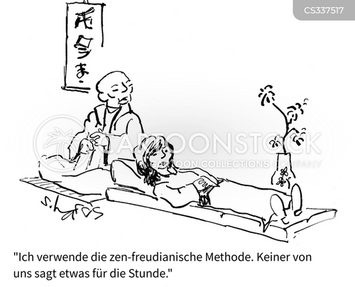 Cartoons und Karikaturen mit Patient Und Therapeut