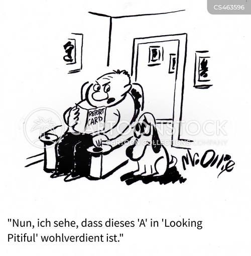 Cartoons und Karikaturen mit Mitleid Erregend
