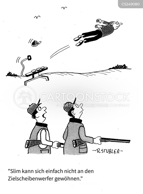 Cartoons und Karikaturen mit Zielscheibe