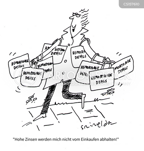 Cartoons und Karikaturen mit Hoher Zinssatz