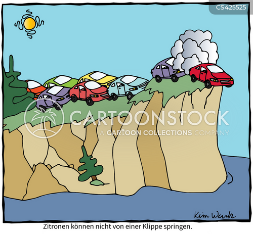 Cartoons und Karikaturen mit Zitrone