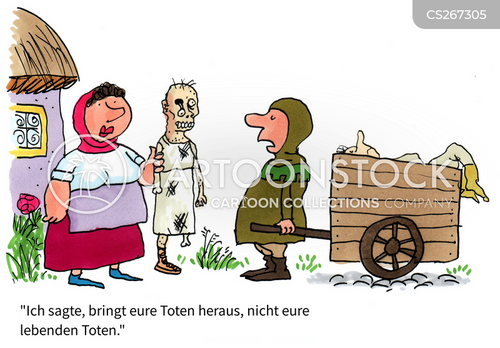 Cartoons und Karikaturen mit Lebendig Tot