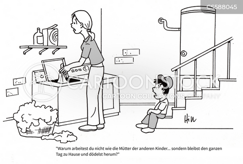 Cartoons und Karikaturen mit Zu Hause Bleiben