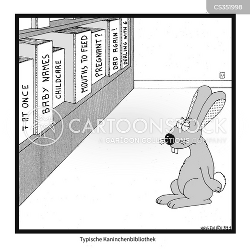 Cartoons und Karikaturen mit Zucht Wie Kaninchen