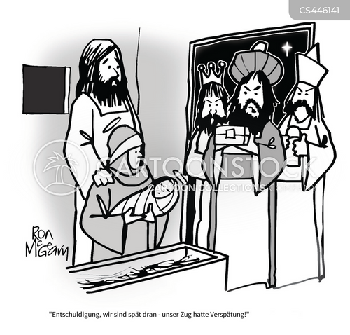 Cartoons und Karikaturen mit Eisenbahn