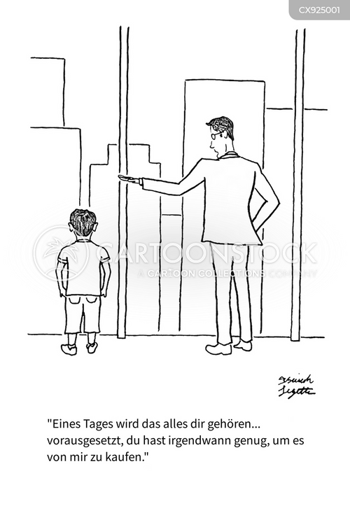 Cartoons und Karikaturen mit Familienfinanzplanung