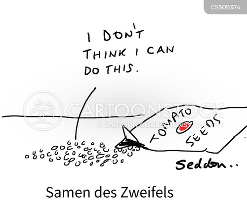 Cartoons und Karikaturen mit Samen Des Zweifels