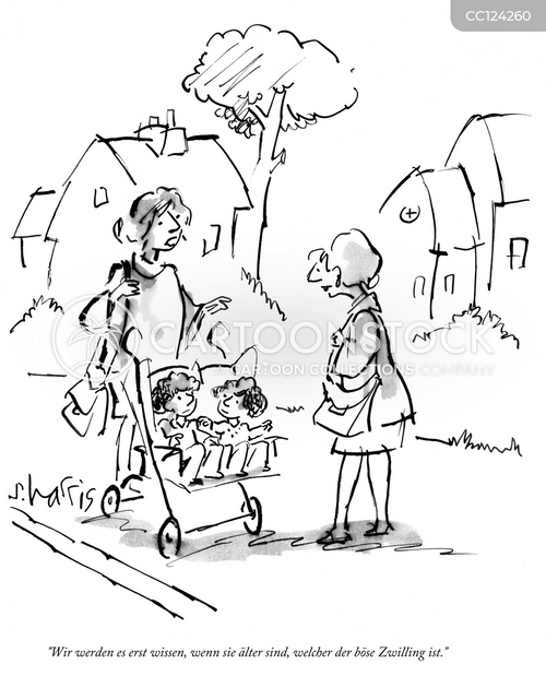 Cartoons und Karikaturen mit Promi-zwillinge